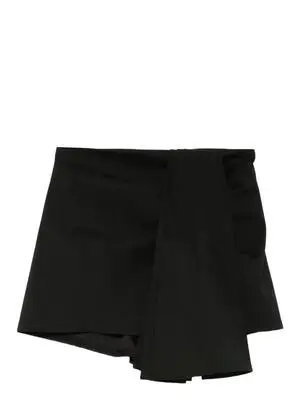 Giuseppe Di Morabito Draped Wool Shorts - Black