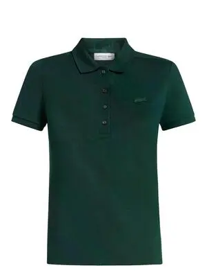 Lacoste Logo-appliqué Cotton Polo Shirt - Green