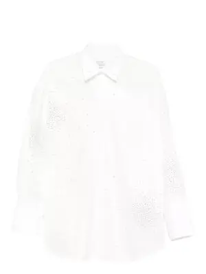 Giuseppe Di Morabito Dots-embellished Button-down Shirt - White