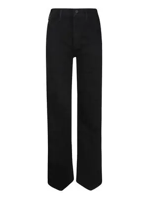 MOTHER Straight-leg Denim Jeans - Black