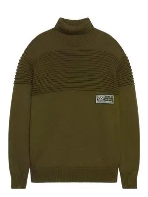 Gcds Ribbed Roll-neck Sweater - Green