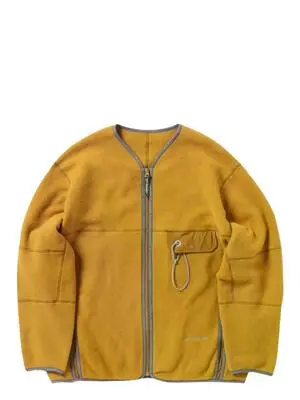 AND WANDER Zip Pocket Fleece Jacket - Yellow