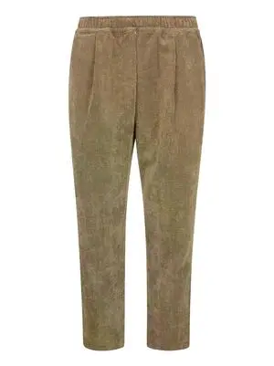 FAMILY FIRST Corduroy Pleated Trousers - Brown