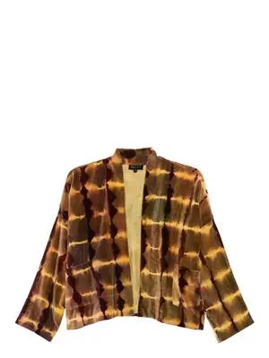 YAVI Tie-dye Cotton Jacket - Brown