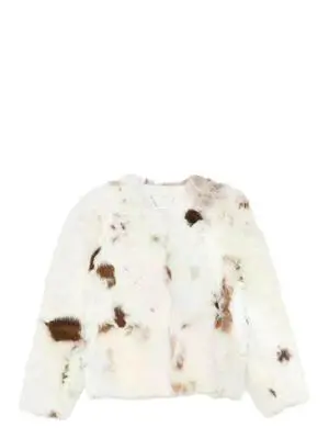 Zimmermann Hypnotic Spot Shearling Jacket - Neutrals