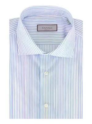 Canali Striped Shirt - White