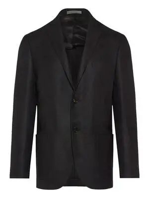 Corneliani Notched-lapels Blazer - Black