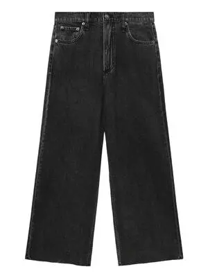 Rag & Bone Andi Frayed Jeans - Black