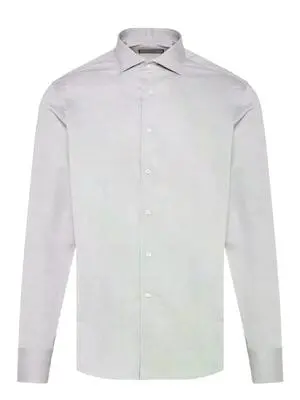 Canali Cotton Buttoned Shirt - Grey