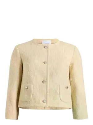 Patou Collarless Tweed Jacket - 097l
