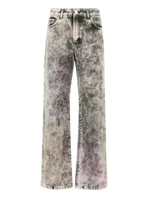 Federica Tosi Faded-effect Jeans - Grey