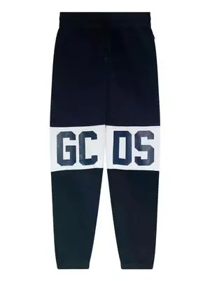 Gcds Logo-print Trousers - Blue