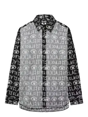 BLACK COMME DES GARÇONS Graphic-motif Shirt - Grey