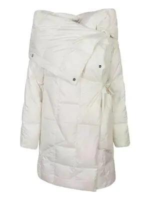 Add Quilted Wrap Coat - Neutrals