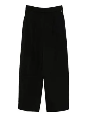 TWINSET Logo-plaque Trousers - Black