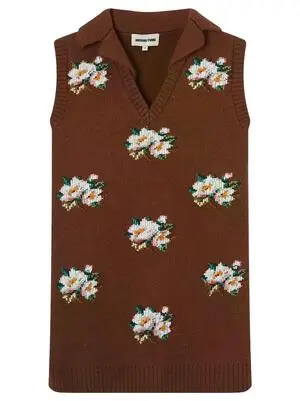 SHUSHU/TONG Floral Mini Dress - Brown