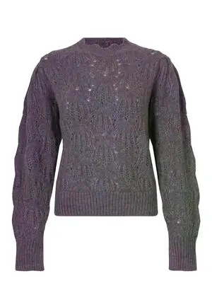 Isabel Marant Openwork Knit Sweater - Purple