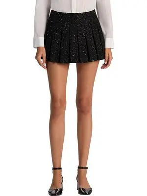 ALICE + OLIVIA Emilie Tweed Mini Skort