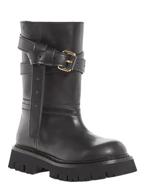 Moschino Belted Boots - Black