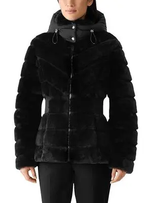 Mackage Miranda Mixed Media Down Jacket - Black
