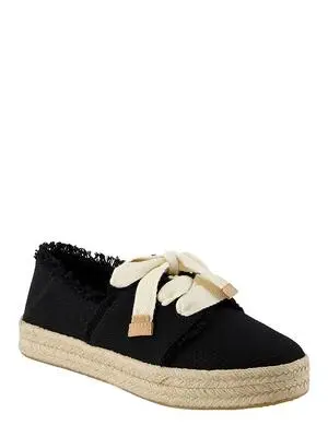 Toms Carolina Lace Up Espadrille Sneakers - Black
