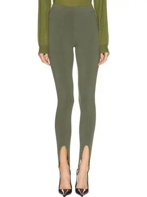 SEROYA Kelsey Stirrup Legging In Army - Grove Green