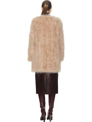 YVES SALOMON Feather Jacket - Palombaggia
