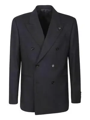 LARDINI Double-breasted Suit - Blue