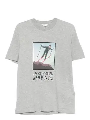 Jacob Cohen Graphic Crew-neck T-shirt - Grey