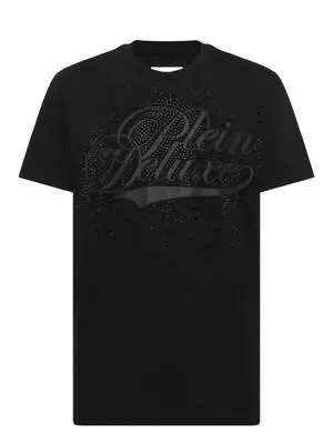 Philipp Plein Glittered-logo T-shirt - Black