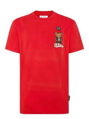 Philipp Plein Fox-patch T-shirt - Red