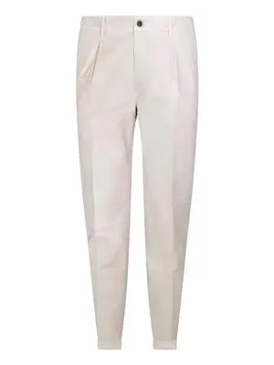 Incotex Darted Cuffed Trousers - Neutrals
