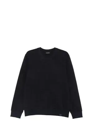 Emporio Armani Embossed Crew-neck Sweatshirt - Blue