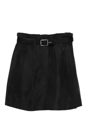 JUUN.J Belted Straight Skirt - Black