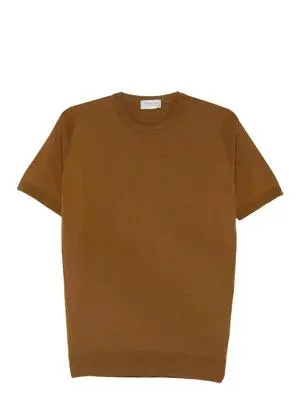 John Smedley Short-sleeved Sweater - Brown