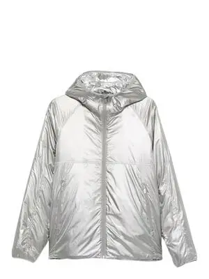 Herno Hooded Zipped Padded Jacket - Silver