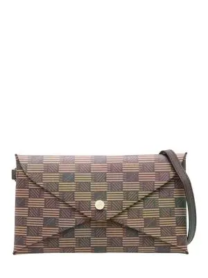 Moreau Geometric-pattern Clutch - Brown