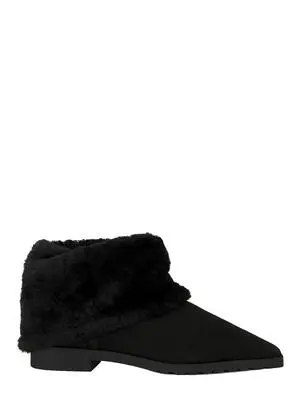 TOTEME Fold-down Shearling Boot - Black