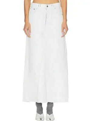 MAISON MARGIELA Denim Skirt - White Paint
