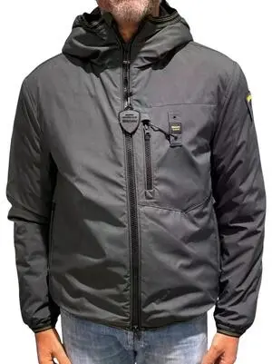 BLAUER. Derry Hooded Jacket Grey