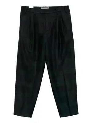 BRIGLIA 1949 Plaid Pleated-Front Trousers