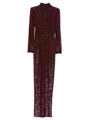 M.MARQUISE Sequin-embellished Gown - Red