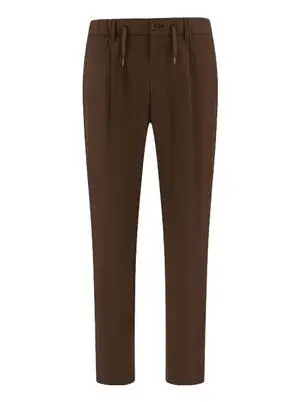 Herno Pants With Drawstring Fastening - Brown