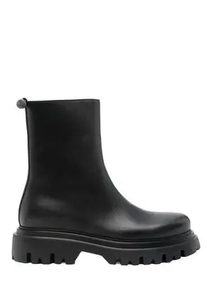 Fabiana Filippi Leather Side-zip Boots - Black