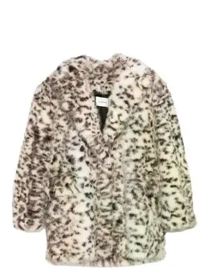 Andamane Animal-print Coat - White