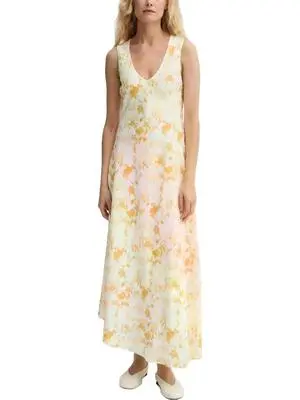 Day Birger Et Mikkelsen Floral-print Maxi Dress - Neutrals
