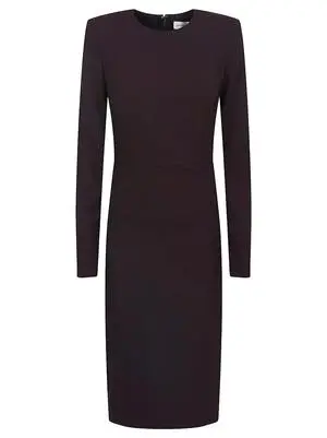 Victoria Beckham Long-sleeve Dress - Purple