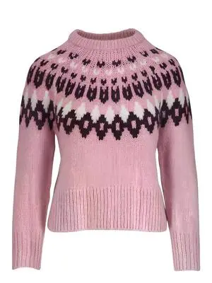 Veronica Beard Fairisle-pattern Sweater - Pink