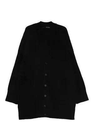 Isabel Benenato Knitted Cardigan-coat - Black