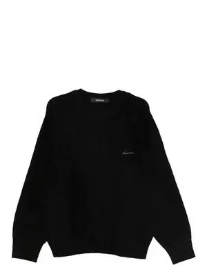SONGZIO Knight-embroidered Jumper - Black